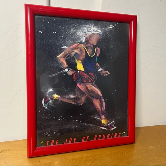 Terry Rose | Wall Decor | Vintage Terry Rose The Joy Of Running Signed ...